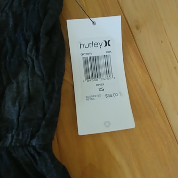 Hurley | Tops | Nwt Dark Grey Hurley Tank Top Xs Pattern | Poshmark